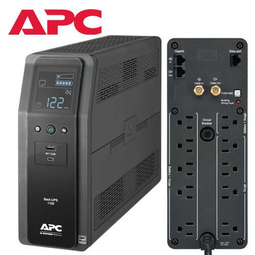 UPS APC BR1100M2-LM DE 1100VA 1.1KVA 600W 10 TOMAS CON LCD 120V - Ing Vinicio