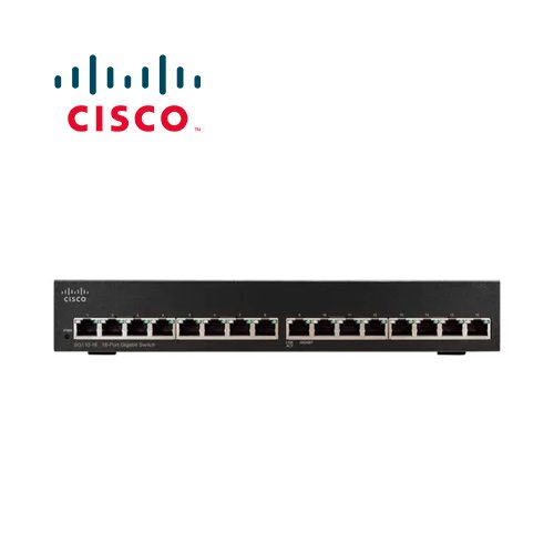 SWITCH CISCO SMB SG110-16 DE 16 PUERTOS GIGABIT 10/100/1000 RACKEABLE ...