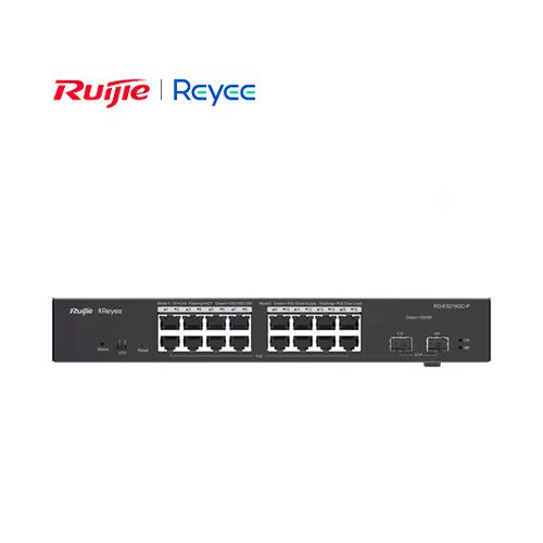 SWITCH RUIJIE RG-ES218GC-P DE 16 PUERTOS PoE+ 240W + 2 PUERTO SFP ...